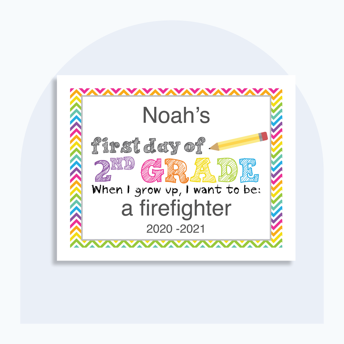 Rainbow First Day of School Signs – Neat Living Shop