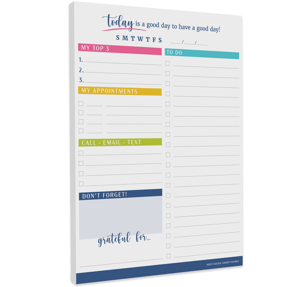 Teacher Notepad to Stay Organized - Daily Planner Undated for Students ...